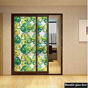 3D Decorative Film Privacy Window Film No Glue,Animal Decor,Ladybug Butterfly Bee in Exotic Garden Botany Cute Kids Nursery Themed Cartoon Art,Multi,for Home&Office