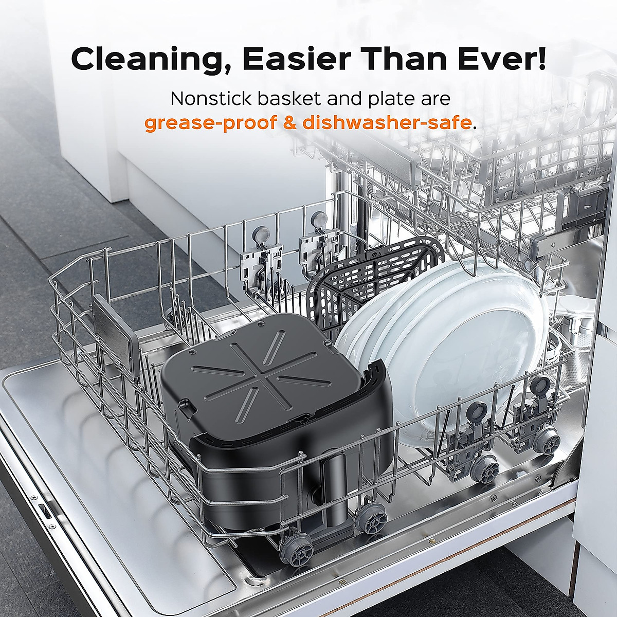 Dreo Air Fryer Pro Max, 11-in-1 Digital Air Fryer Oven Cooker with 100 Recipes, Visible Window, Supports Customerizable Cooking, 100℉ to 450℉, LED Touchscreen, Easy to Clean, Shake Reminder, 6.8QT