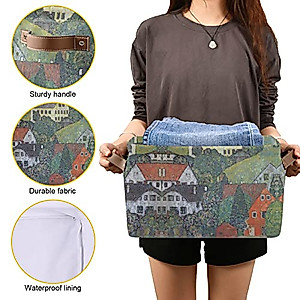 AHOMY Storage Basket Art Wall by Gustav Klimt Cube Storage Bins Organizer Bag with Handle 2-Pack