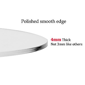 Jusalpha® Large 6-Tier Acrylic Glass Round Wedding Cake Stand- Cupcake Stand Tower/Dessert Stand- Pastry Serving Platter- Food Display Stand (Large with Rod Feet) (6RF)