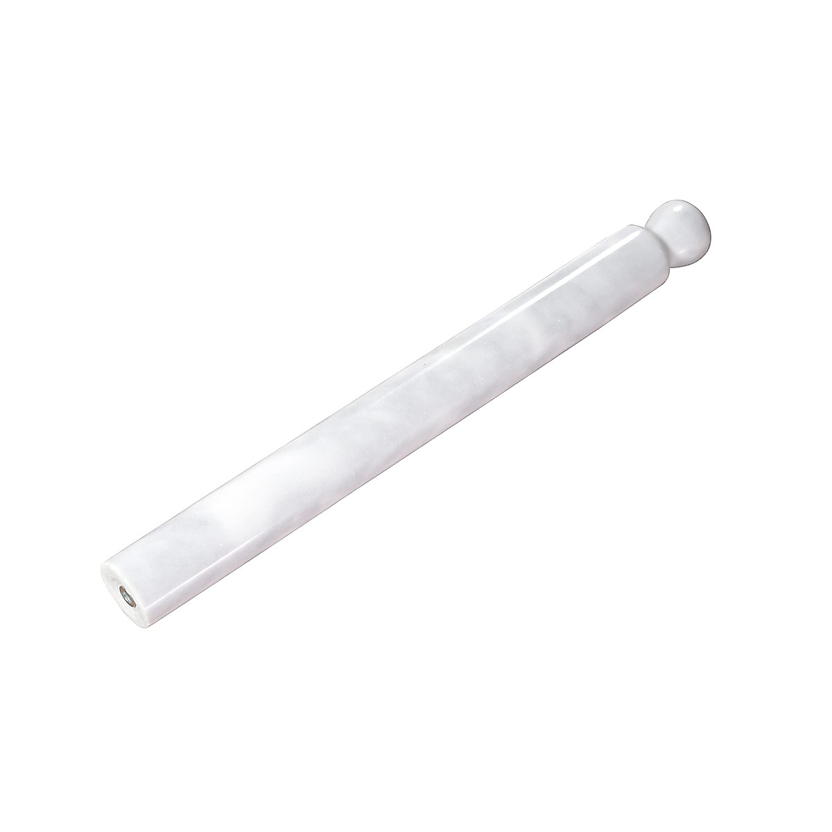 Homicoker Natural Marble Paper Towel Holder Polished, Natural Marble Upright Paper Holder Kitchen Towel Dispenser, Cloudy Grey Color