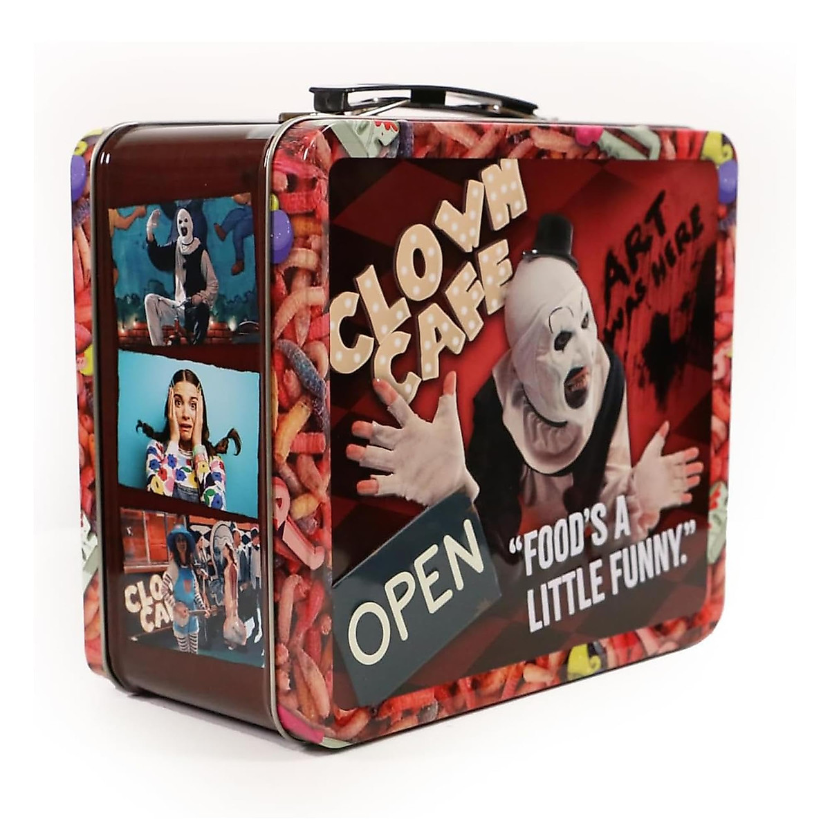 Surreal Entertainment Terrifier Tin Lunch Box with Beverage Container