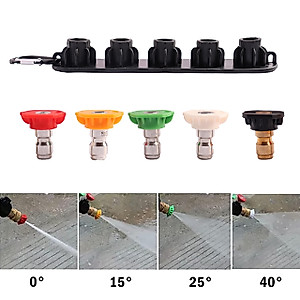 Pressure Washer Spray Gun - for Ryobi Pressure Washer Gun M22-14MM and M22-15MM Hose Connectors - with 1 Tips Holder and 5 Spray Nozzle Tips