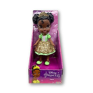 Amarina Packed in Clear Box for Gift Disney Princess Mini Poseable 3.5'' Doll Choose from All 11 Style Princess Characters (Tiana)