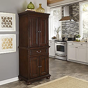 Colonial Classic Dark Cherry Pantry Cabinet by Home Styles