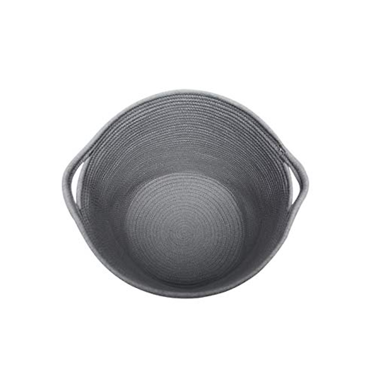 Grey-Clothes Basket with Handles, Laundry Basket, Hampers for Laundry, Grey Rope Basket Grey, Woven Blanket Basket, Toy Baskets, Floor Basket, Towel Basket, Environmental Protection Material