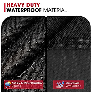 Unicook Grill Cover 55 Inch, Heavy Duty Waterproof Barbecue Gas Grill Cover, Fade and UV Resistant BBQ Cover, Durable Barbecue Cover, Compatible for Weber Char-Broil Nexgrill Grills and More