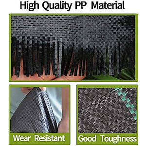 Groweco Landscape Fabric 6ft X 50ft Weed Barrier Landscape Fabric Heavy Duty Premium 3.2oz Garden Fabric Weed Barrier Weed Block Gardening Mat,Woven Geotextile Fabric Ground Cover Weed Barrier