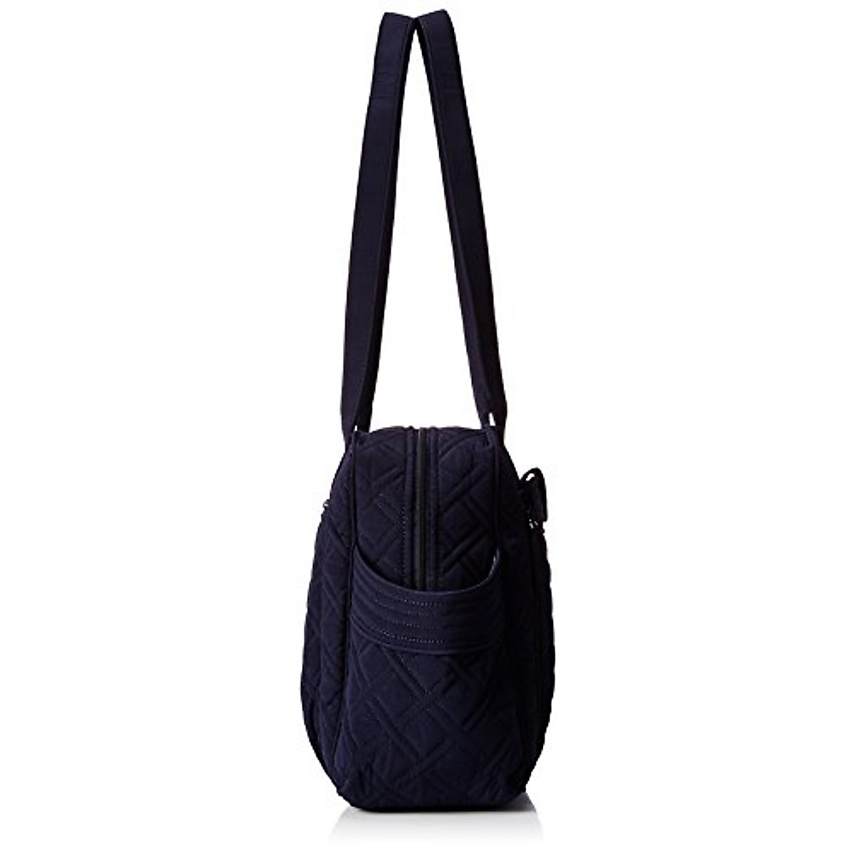 Vera Bradley Women's Microfiber Stroll Around Baby Diaper Bag, Classic Navy, One Size