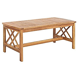 SAFAVIEH Outdoor Collection Fontana Natural/ Green Cushions 4-Piece Conversation Patio Set