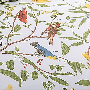 Brandream 6-Piece Quilt Bedding Set King Size 100% Cotton Birds Rustic Bed in A Bag