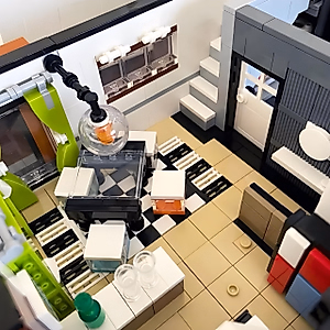 General Jim's Modern Cubist Villa Modular City Building Blocks MOC Bricks Set | Compatible with Lego City Sets and Other Major Brands