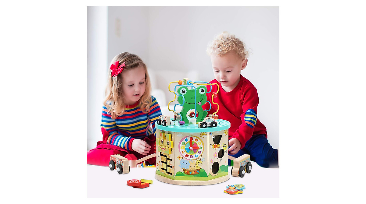 LAVIEVERT 10-in-1 Play Cube - Fun Educational Toy