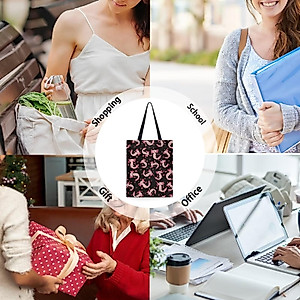 INSTANTARTS Custom Photo Logo Printing Heavy Duty Canvas Tote Bag Can Be Personalized Women Handbag