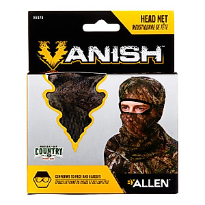 Allen Company Hunting Head Net - Baclava Camo Face Mask - Full Face Mask Headwear Turkey Camouflage - Vanish Visa Mossy Oak Break-Up Country