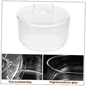 YARNOW Soup Bowl Clear Oatmeal Bowl Glass Steam Bowl Clear Glass Cereal Bowls Mixing Bowls Glass Trifle Bowl Glass Trifle Bowl Glass with Lid Clear Bowls Glass Salad Bowls Glass Bowl Mini