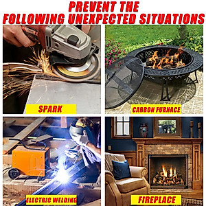 Fire Blanket Fire Guardian Blanket and Fire Blanket Fire Suppression Blankets for Kitchen, Bedroom, People- Energency Safety (40"x40") (White (4 Pack)