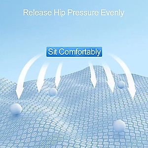 AceJoy Gel Seat Cushion Cooling Pad Double Layers Size 16 * 14 * 1.5 Inches