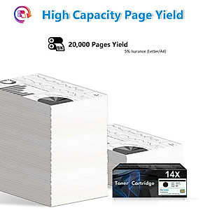 14X Black High Yield Toner Cartridge with Chip (3-Pack) | 14X Toner Replacement for HP 14X Toner 14A CF214A Compatible with Laser Enterprise M712 Series, Laser Enterprise MFP M725 Series | 14X CF214X