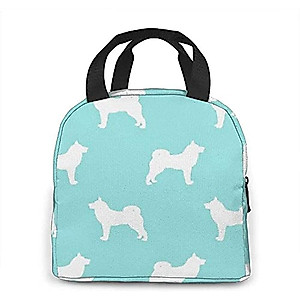Lunch Bag Akita Dog - Akita Silhouette Lunch Box Insulated Bag Tote Bag For Men/Women Work Travel