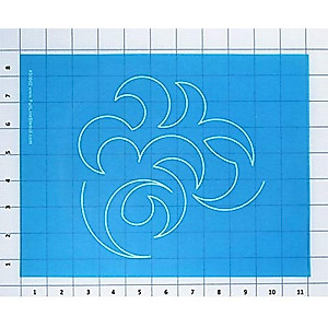 Hancy Creations 30602 Overall Swirl Full Line Stencils