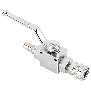 Toolly High Pressure Washer Ball Valve Kit, 3/8 Inch Quick Connect for Power Washer Hose, 4500 PSI