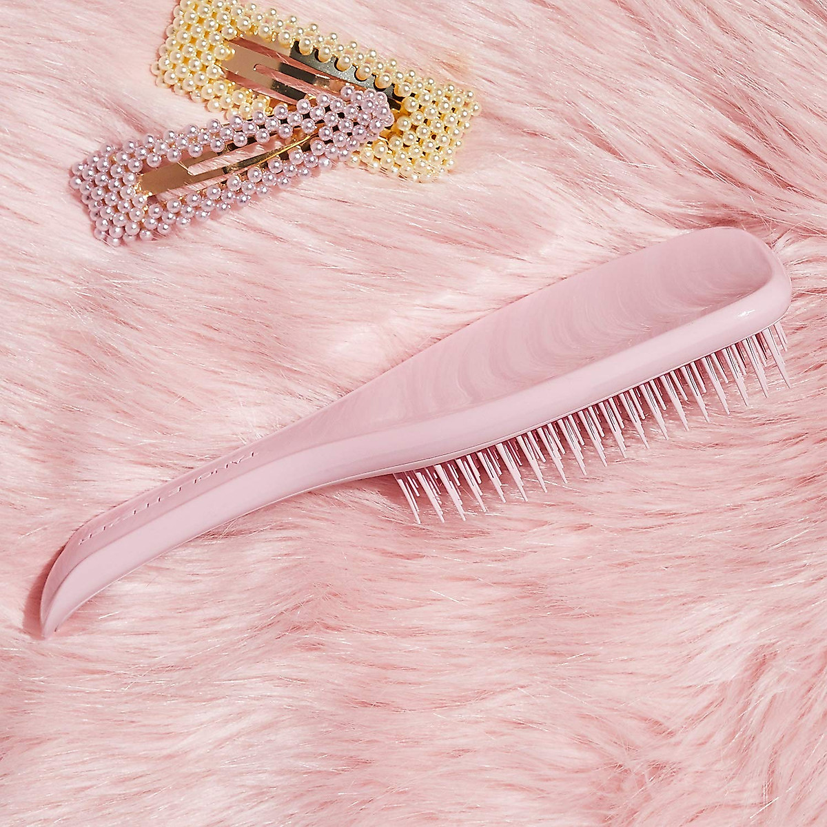 Tangle Teezer Ultimate Detangler Hairbrush Duo, Eliminates Knots & Reduces Breakage for All Hair Types, Millennial Pink and Black