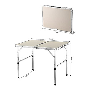 DOUBAO Thickened Table Outdoor Activity Table Desk Long Conference Table Folding Table (Color : Black, Size : 1)