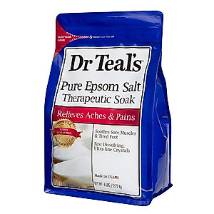 Dr. Teal's Therapeutic Soak Gift Set (3 Pack, 6lbs Ea.) - Unscented Soaking Solution Blended with Pure Epsom Salt - Ease Aches & Pains, Speed-Up Recovery Time - at Home Pain Remedy