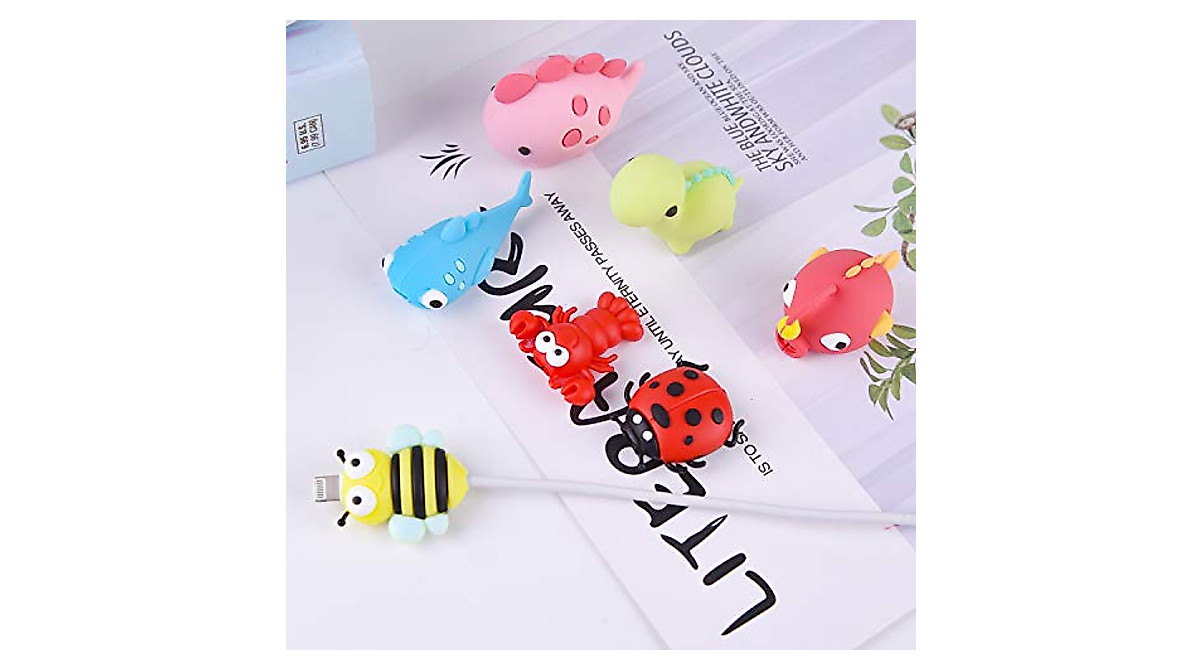 TUPARKA 18 Cute Animal Cable Protectors for iPhone/iPad Saver