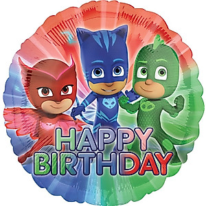 PJ Masks Balloon Bouquet 2nd Birthday 5 pcs - Party Supplies