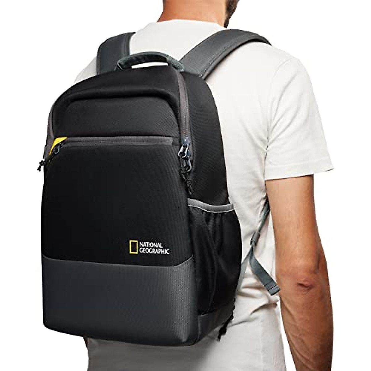 National Geographic Camera Backpack for DSLR or Mirrorless with Lenses, Laptop Compartment, Ultra-Lightweight, Adjustable Padded Divider System, Tripod Attachment, NG E1 5168, Black [Amazon Exclusive]