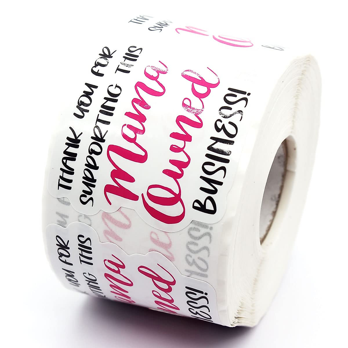 Thank You for Supporting This Mama Owned Stickers,Thank You Stickers,Handmade Stickers,Small Shop Stickers,Envelopes Stickers for Small Business, Online Retailers,Handmade Goods,500 Labels Per Roll