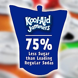 Kool-Aid Jammers Blue Raspberry Flavored Kids 0% Juice Drink (10 ct Box, 6 fl oz Pouches)