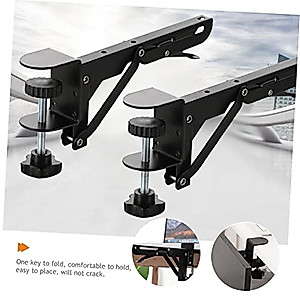 STOBOK 1 Set Foldable Bracket Keyboard Tray Keyboard Tray Track Wrist Rest Extension Bracket Foldable Keyboard Desktop Keyboard Table Trays for Eating Desktop Extension Board Bracket