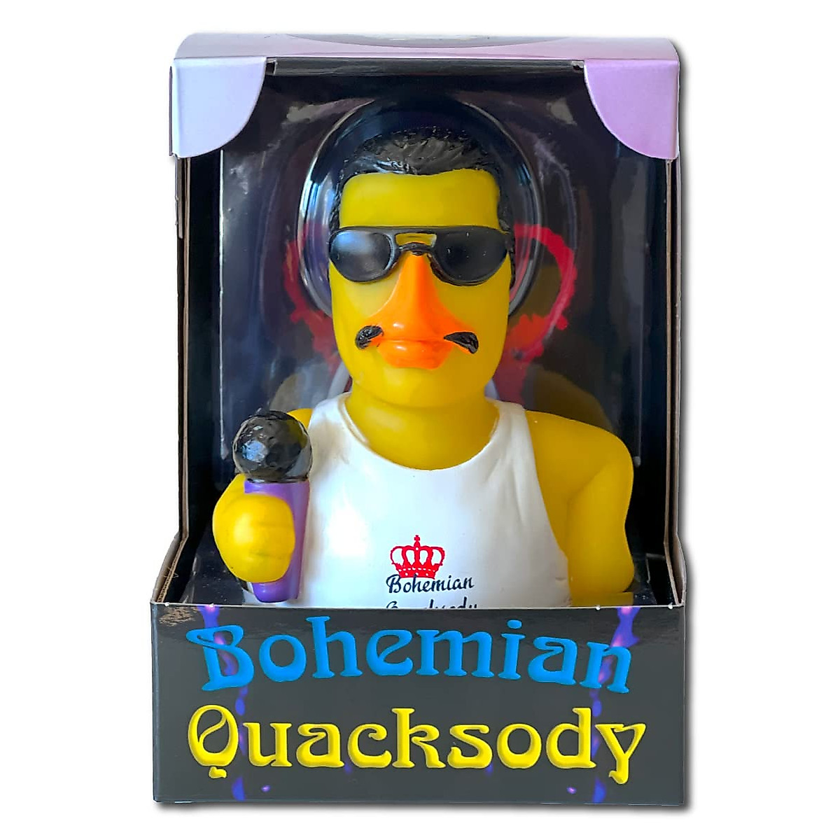CelebriDucks - Bohemian Quacksody - Floating Rubber Ducks - Collectible Bath Toys Gift for Kids & Adults of All Ages