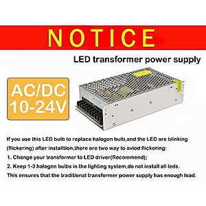 Lamsky G6.35 GY6.35 Bi-Pin Base LED Bulb 12V/24V 2.5 Watt Warm White 3000K Non-dimmable 30W Equivalent(4-Pack)