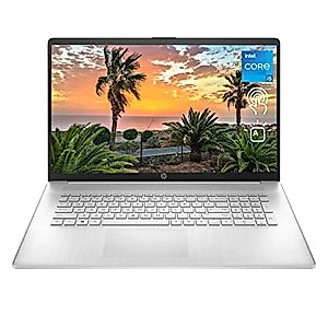 HP Newest 17t Laptop, 17.3" HD+ Touchscreen, Intel Core i5-1135G7, 16GB RAM, 1TB SSD, Webcam, HDMI, Backlit KB, Wi-Fi 6, Windows 11 Home, Silver