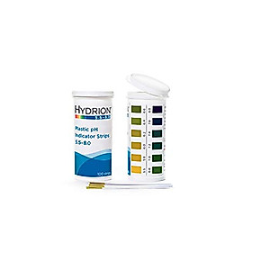pH Strips, Hydrion ph Range 5.5-8,100 Strips Used For Testing Saliva and Urine Only