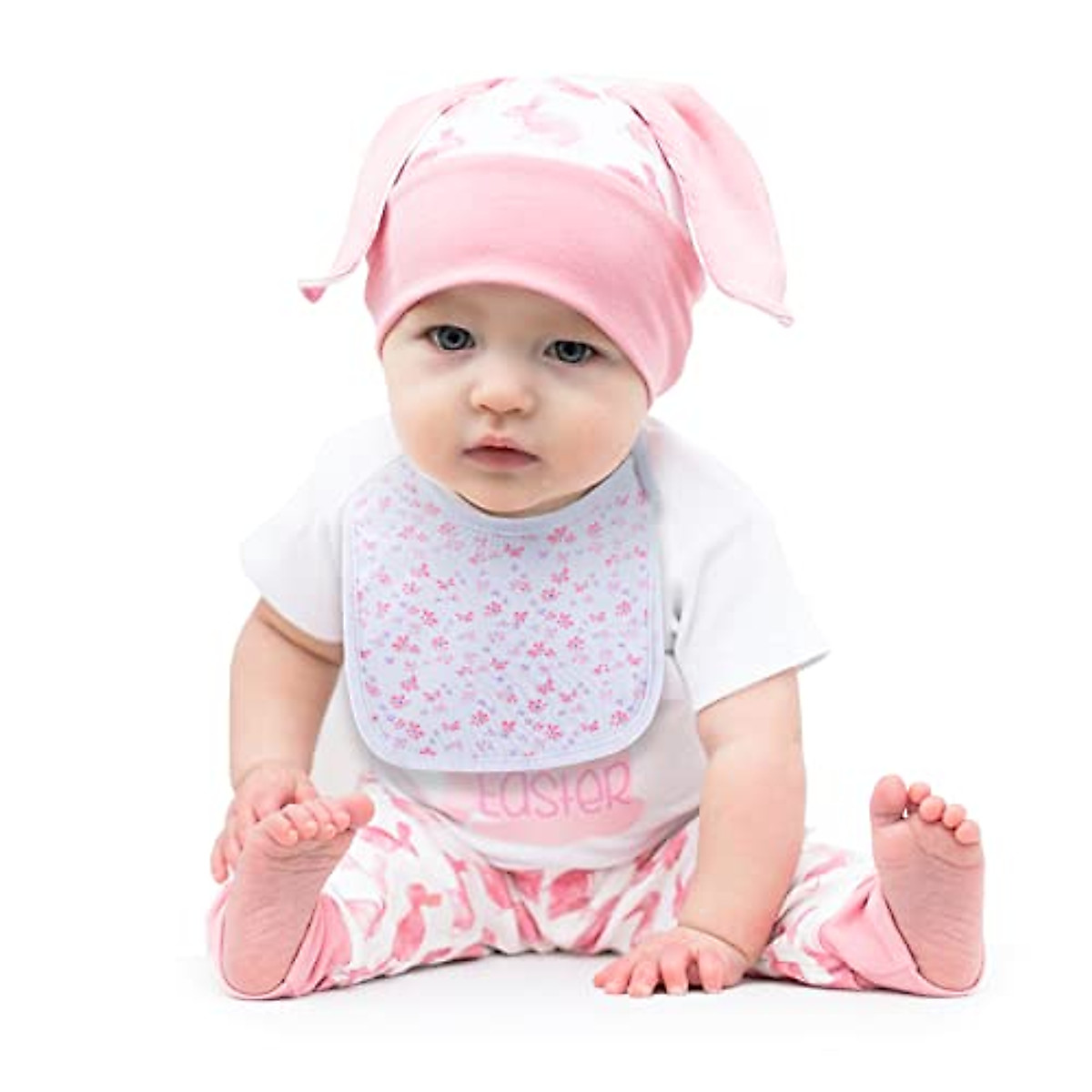 Hakochia Baby Bibs Organic Cotton Soft Absorbent Baby Bandana Drool Bibs With Adjustable Snaps for Girls Teething and Drooling 3-36 Months