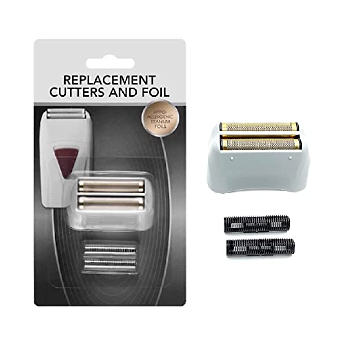 1 Pack Pro Shaver Replacement Foil and Cutters compatible with andis shaver ProFoil Lithium replacement，Golden