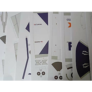 DBEIXIWEI 1:100 Scale FedEx MD-11 Air Plane 3D Paper Model Plane Paper Model Aircraft Unassembled Kit