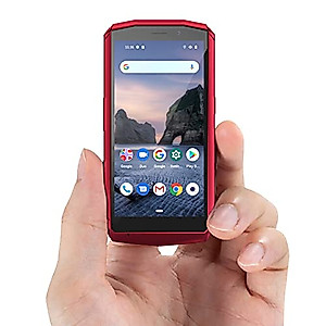 CUBOT Pocket 4 inch Smartphone Without Contract, Android 11 Mobile Phone, 4GB + 64GB, 128 GB Expandable, 3000mAh Battery, 16MP + 5MP Camera, 4G Dual SIM NFC, GPS, Face ID, Red