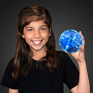 4" Big Blue Bounce Ball with Flashing LEDs