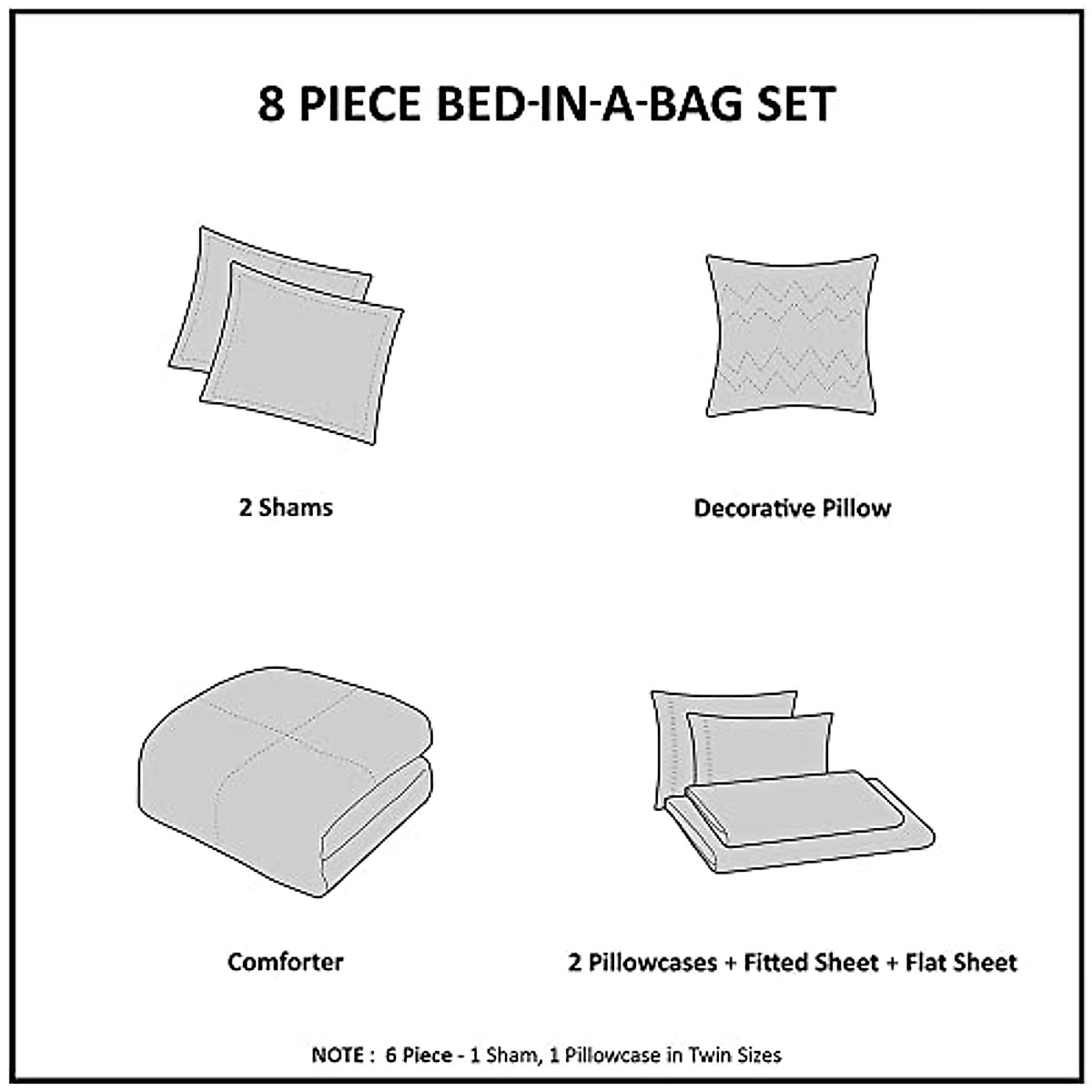 Intelligent Design Complete Bed In A Bag Casual Boho Comforter with Sheet Set Decorative Pillow, All Season Bedding Set, Queen, Vinnie Aqua 8 Piece