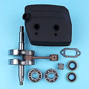 Laliva tools - Crankshaft Crank Bearings Muffler Exhaust Gasket Oil Seals Needle Kit For HUSQVARNA 268 272XP 272K 61 66 266 Chainsaw Repl. Part