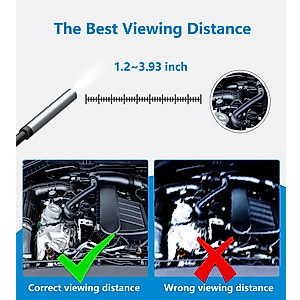 USB C Endoscope for OTG Android Phone, Computer, 5.5 mm Borescope Inspection Snake Camera Waterproof, 16.4 Ft Semi-Rigid Cord with 6 LED Lights, Compatible with Windows PC, MacBook
