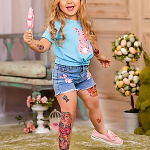 Tazimi 380 Styles (27 Sheets) Temporary Tattoo for kids-Full & Half Arm Tattoos Sleeves for Girls Boys Marine Life Space Ship Racing Car Forest Animals Dinosaur Cartoon Tattoos Stickers for Kids