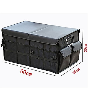 Large Capacity Car Storage Box Oxford Cloth Trunk Storage Bag in Automobile Foldable Box Waterproof Cleaning Package Car Interior (Style G)