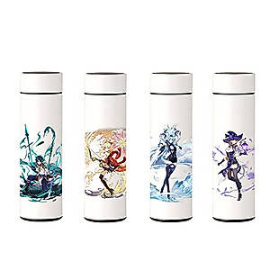 Kaedehara Kazuha Thermos Cup Genshin Impact Insulated Beverage Bottle Campus Style Students Sports Water Bottles